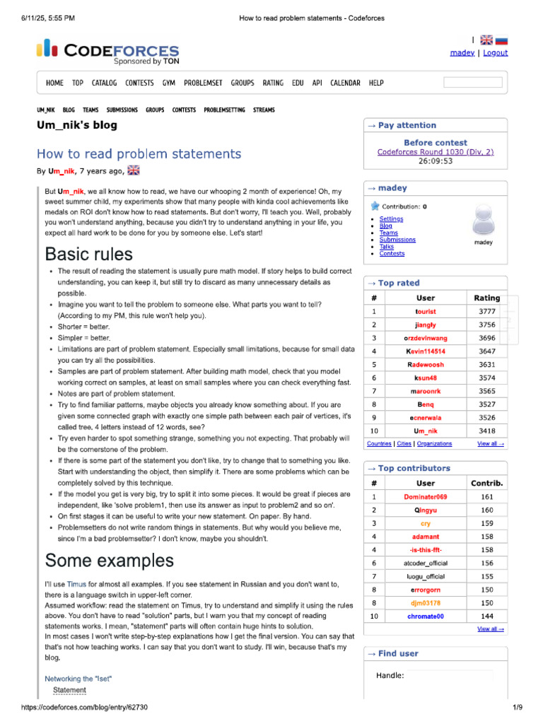 How To Read Problem | PDF