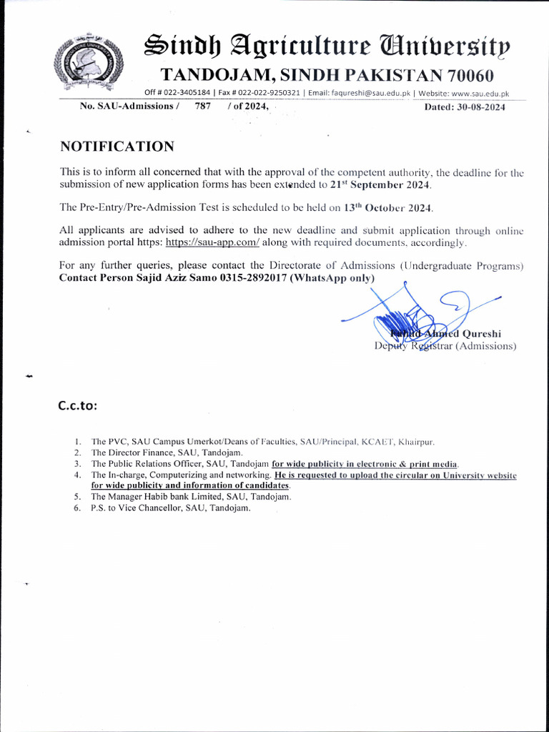 Extension Online FOrm | PDF