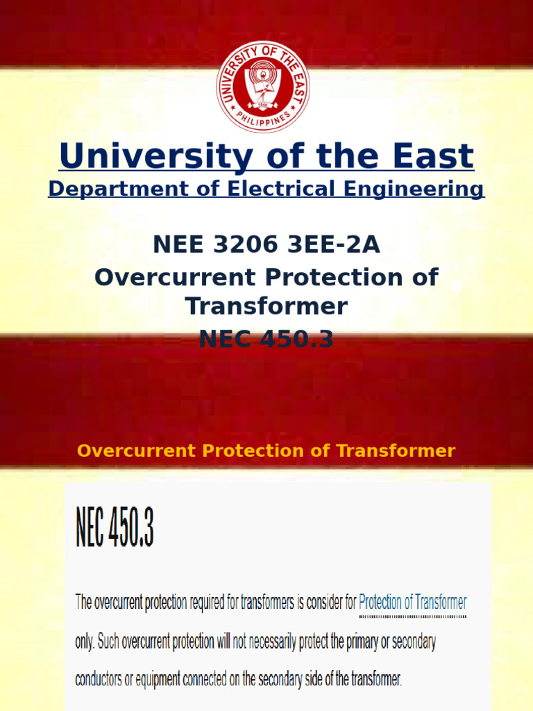2025 NEE 3206 Overcurrent Protection of Transformer | PDF