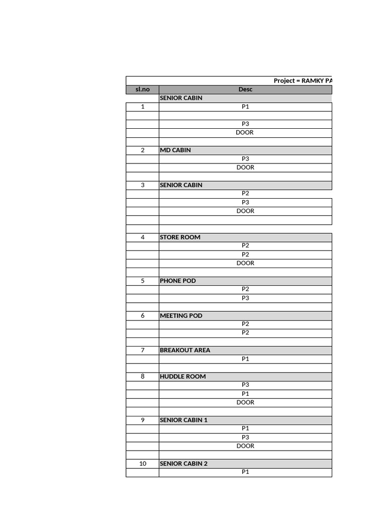 Ramky Project Interior Details | PDF | Architectural Elements | Building Engineering
