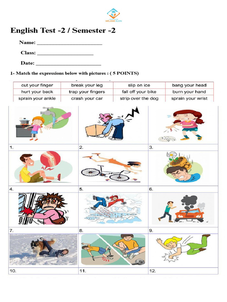 CM 2 English Test2 - Semester 2 MK | PDF