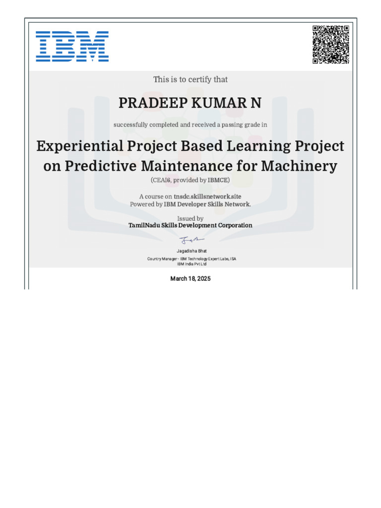 IBMCE CEAI6 Certificate - TNSD Corporation | PDF