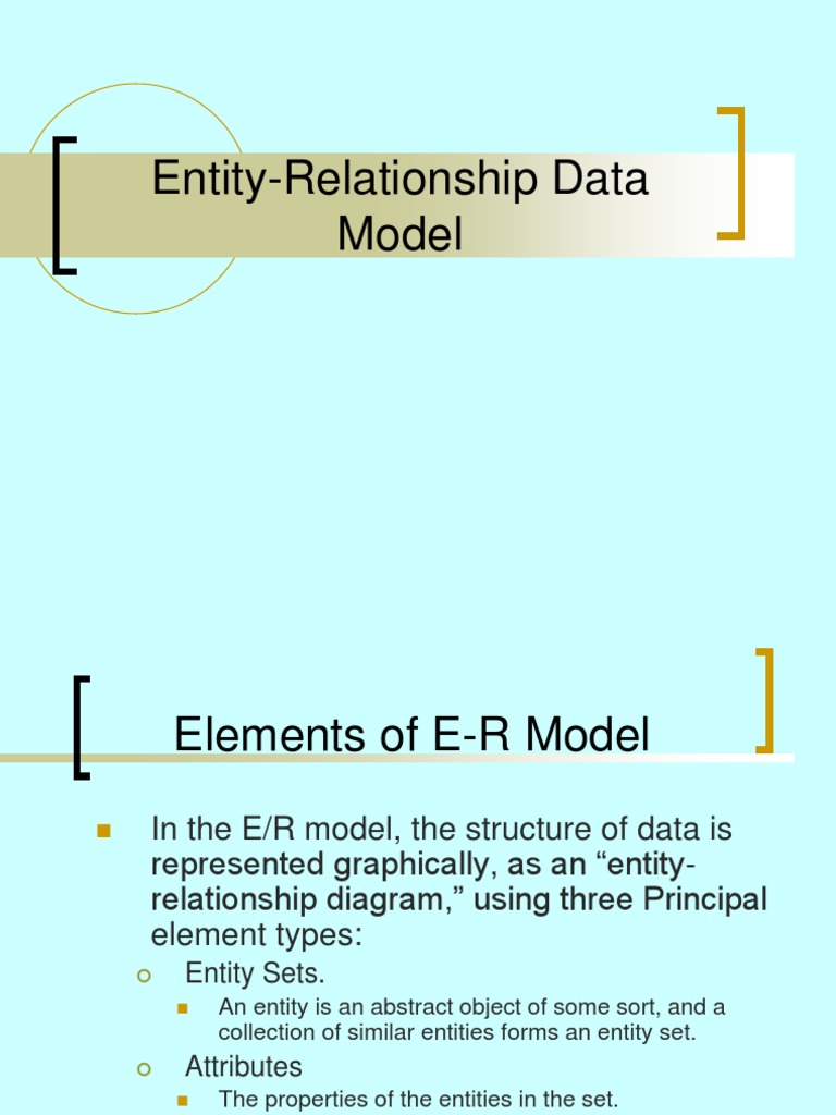 Entity Relationship Diagram | PDF | Data Model | Areas Of Computer Science