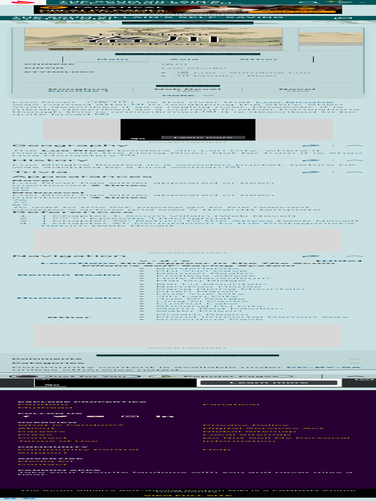 Luo River The Scum Villain's Self-Saving System Wiki Fandom | PDF