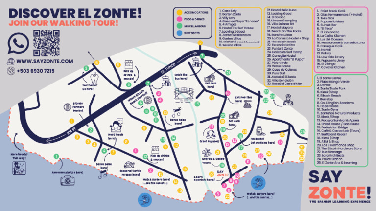 El Zonte Mapa Version Final 3.2 | PDF