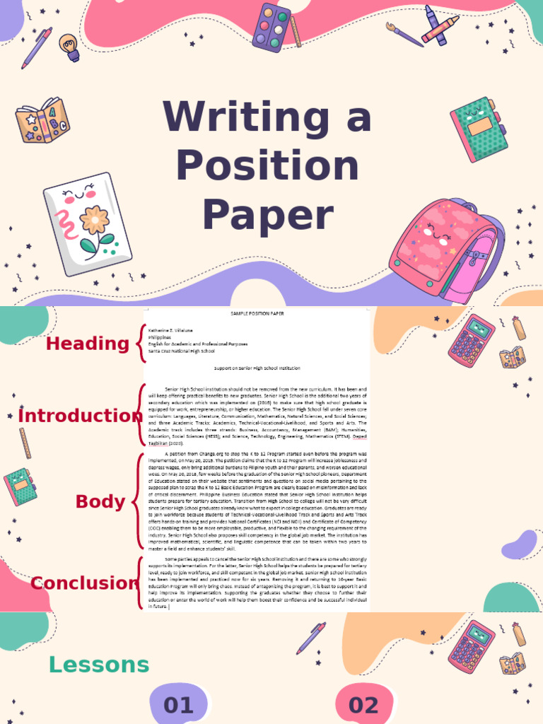 How to Write a Position Paper | PDF | Argument | Science