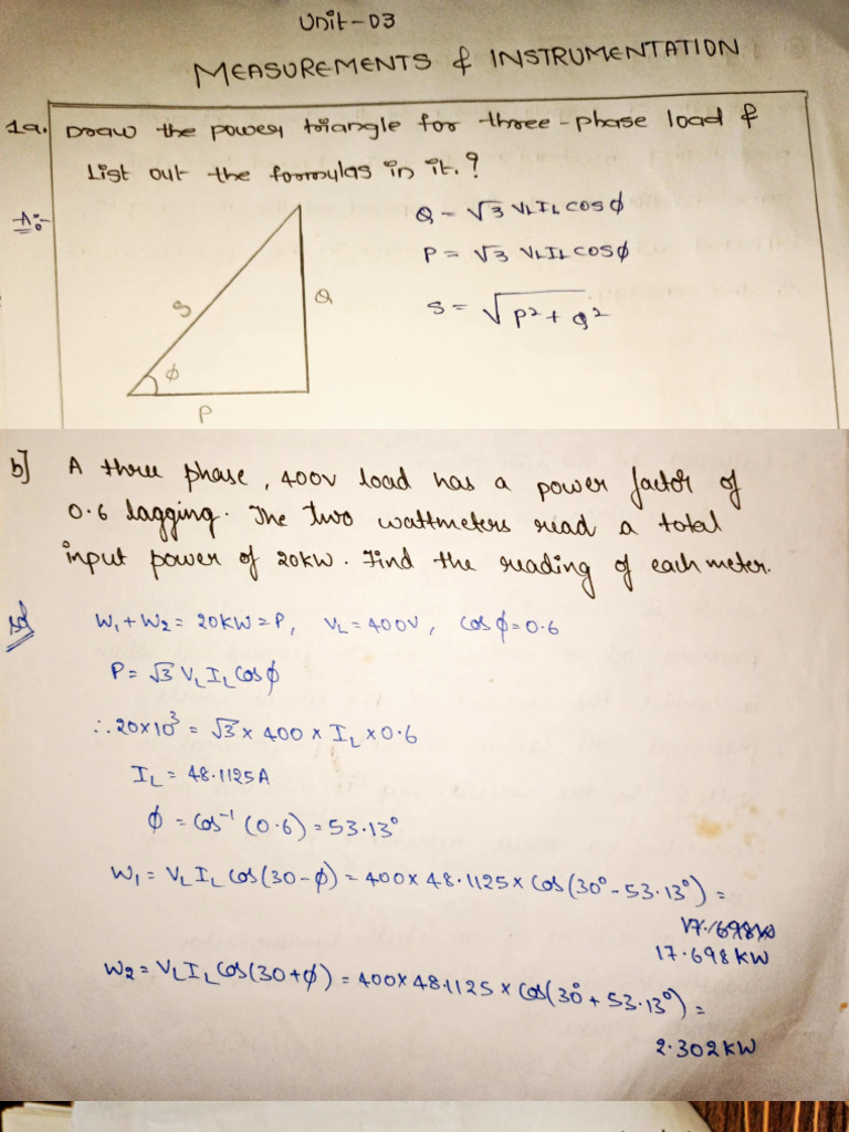 M&I Unit-3.answers | PDF
