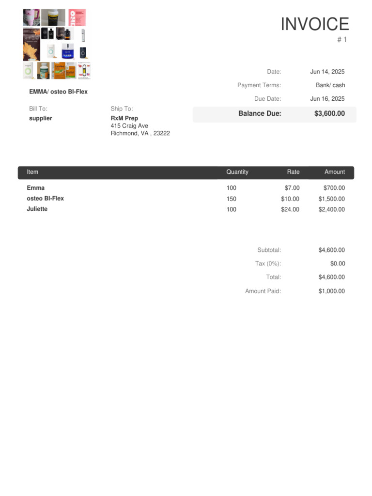 Invoice 1 (2) | PDF
