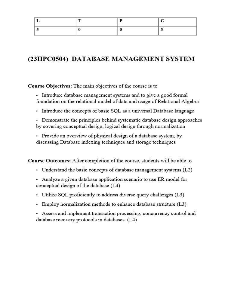 Dbms 2-1 Material | PDF | Relational Model | Databases