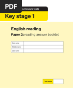KS2 English Reading Test Instructions | PDF | Copyright | Question