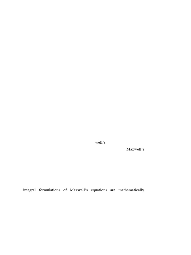 Advanced Electromagnetic Theory Course | PDF | Maxwell's Equations ...