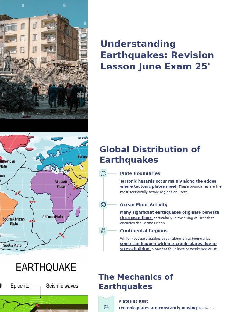 Earthquake Mechanics and Risk Mitigation | PDF | Earthquakes | Plate ...