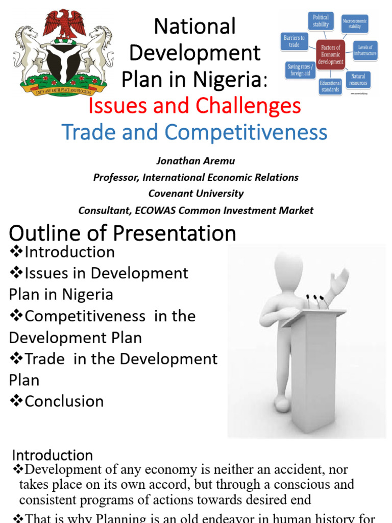 National Development Plan in Nigeria Issues and Challenges Trade and ...