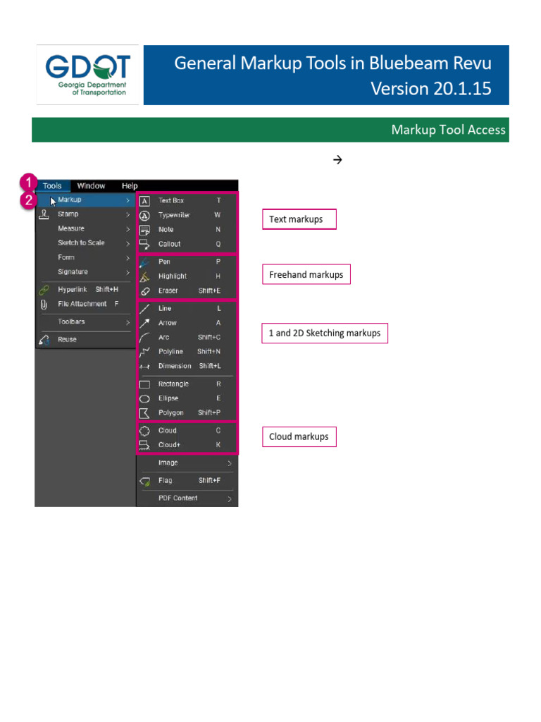 Unlocking Markups in Bluebeam Revu | PDF | Markup Language | Cursor ...