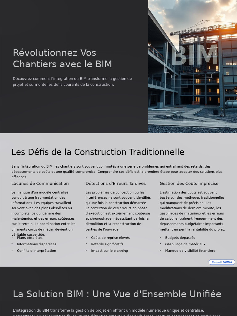 Intégration du BIM dans la Construction | PDF | Building information ...