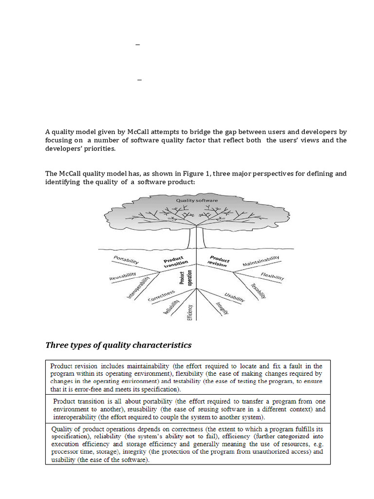 McCall Software Quality Model | PDF