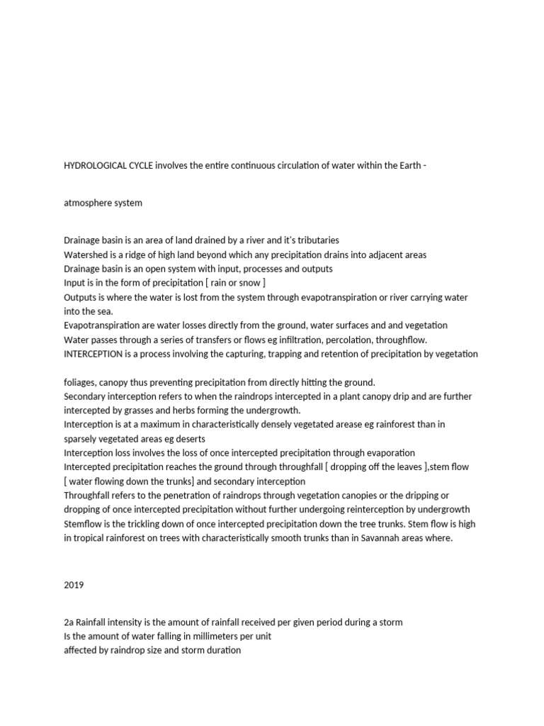 Hydrology Flu V Geo Morphology | PDF | Surface Runoff | Soil