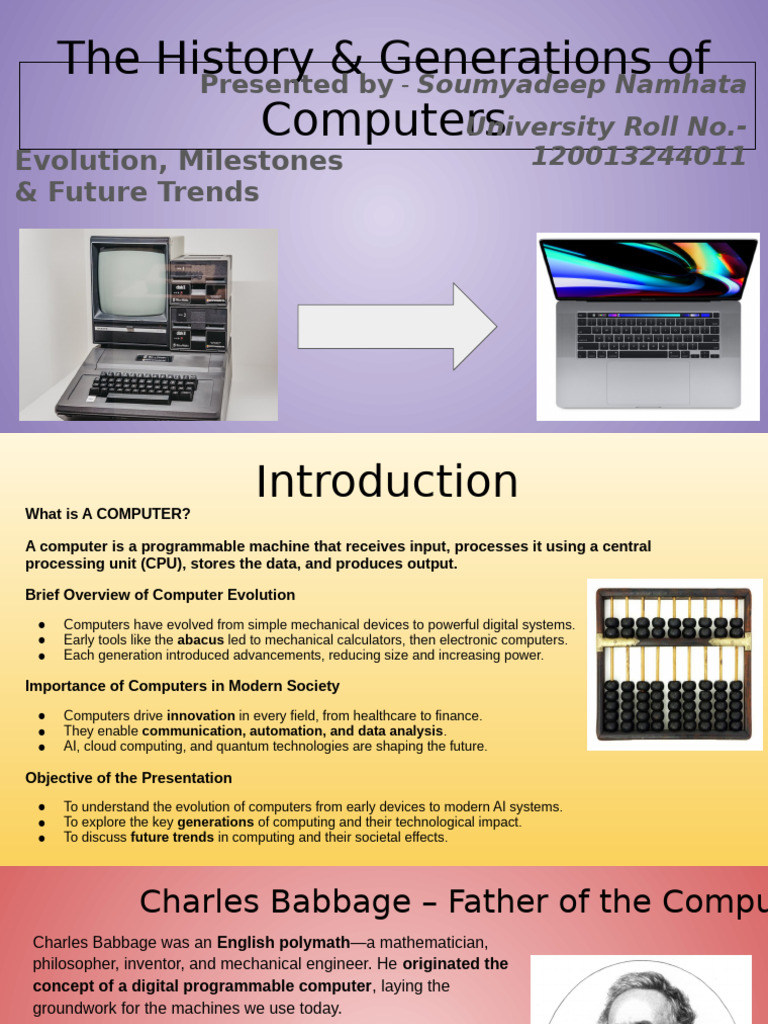 The History & Generations of Computers | PDF | Personal Computers | Computing