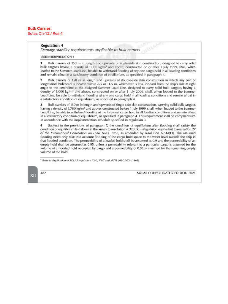 Damage Stability or Survival Capability | PDF