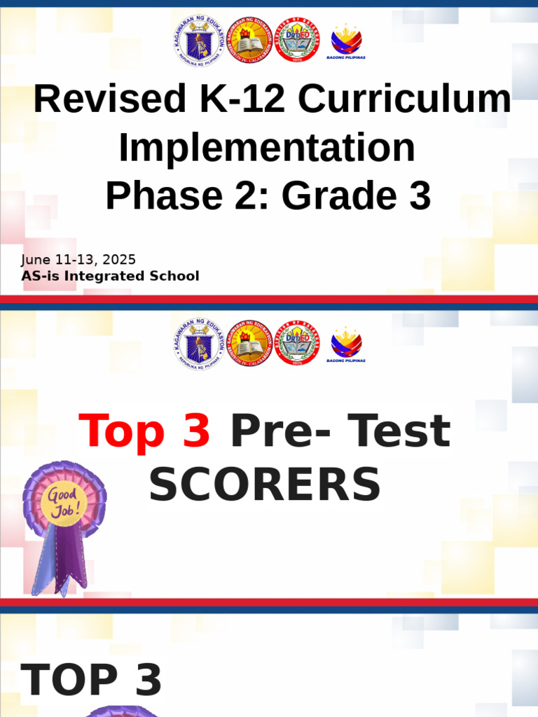 Grade 3 Revised K-12 Curriculum Insights | PDF | Curriculum | Learning