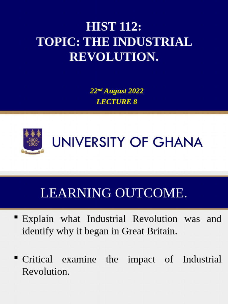 Hist 112 Lecture 11 | PDF | Industrial Revolution | Weaving
