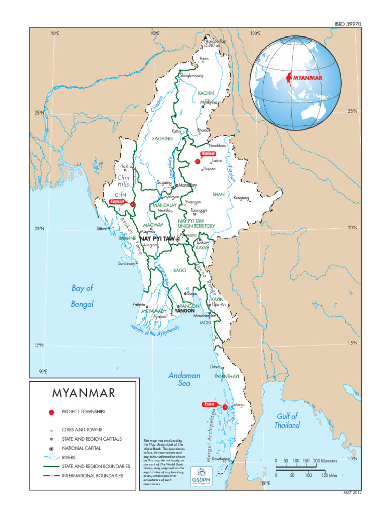 MM CDD Map Mya39970 | PDF | Myanmar