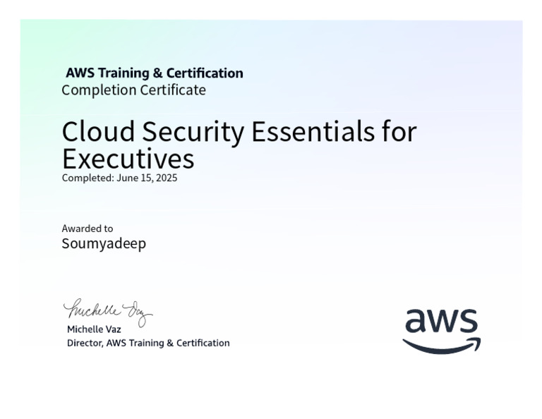 AWS - Cloud Security Essentials | PDF