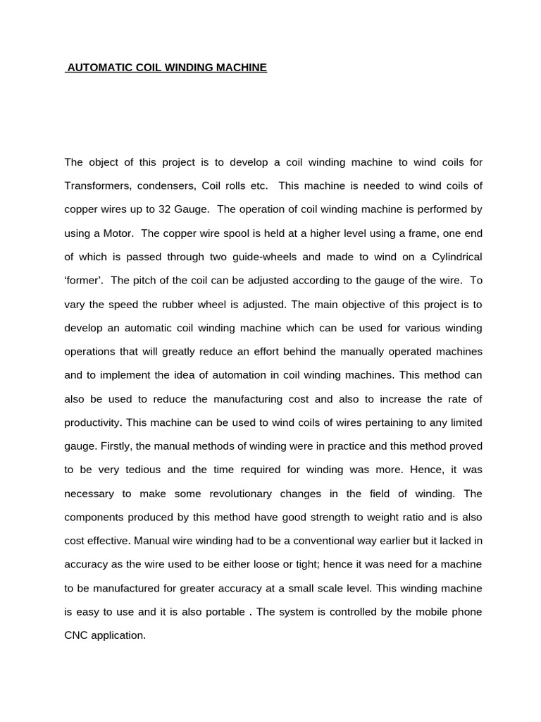 Transformer Coil Winding | PDF | Relay | Infrared