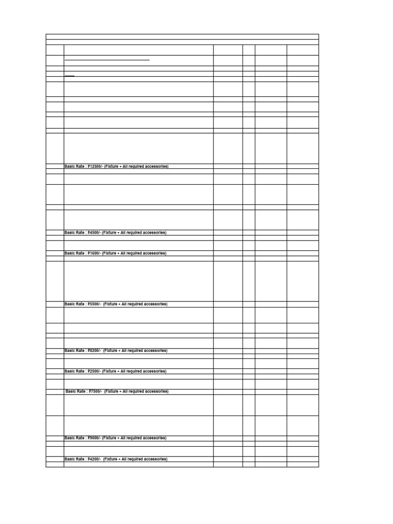 Pr143292 Supply Phe Universal BBSR Boq Ai-Sanitary Fixtures | PDF ...