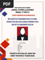 Contoh Jurnal PPG Modul 2 - PSE - Guru Sebagai Teladan | PDF