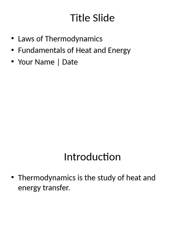 Overview of Thermodynamics Laws | PDF