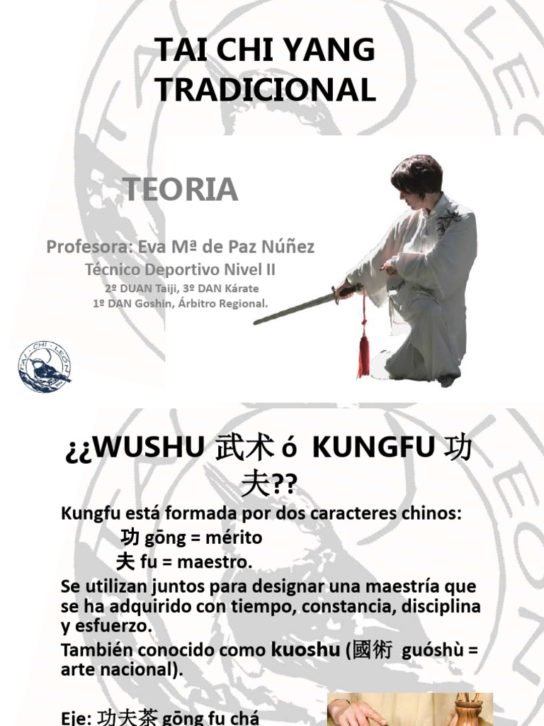Tai Chi Yang: Teoría y Estilos Tradicionales | PDF | Tai Chi | Artes ...