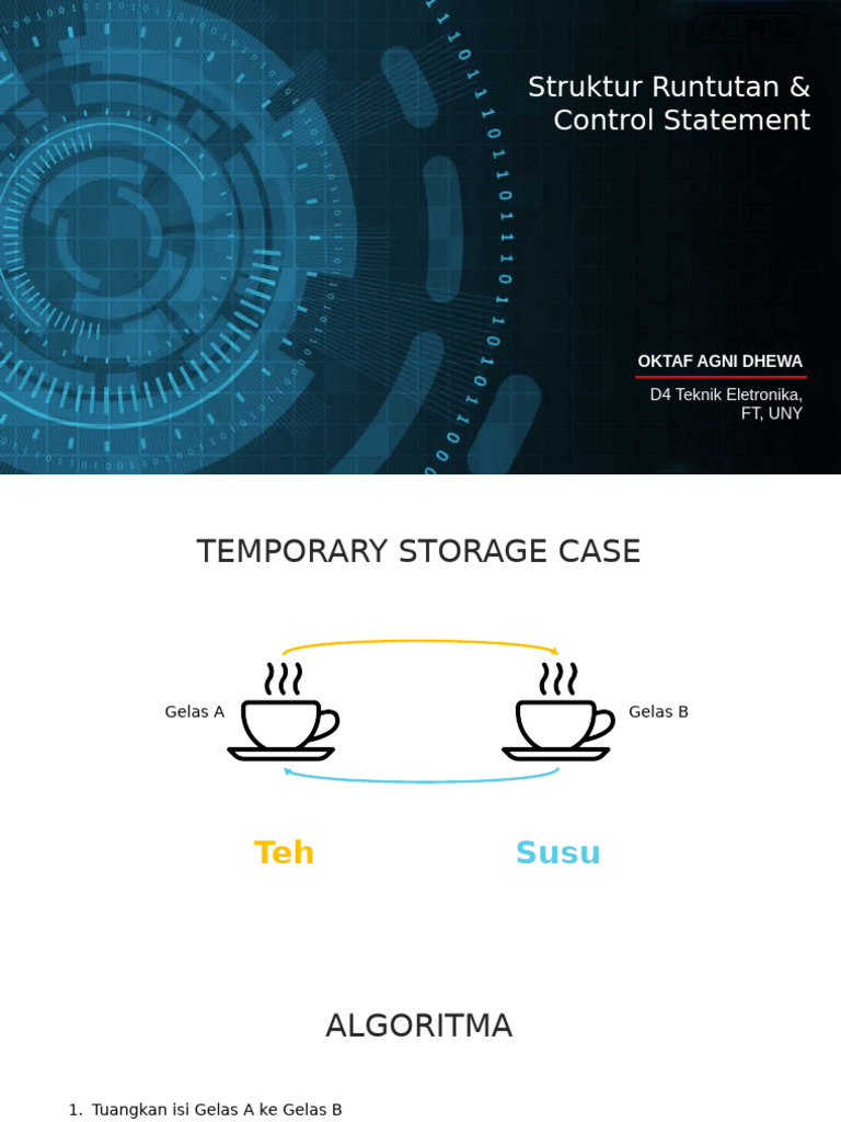 PPT 3 - Struktur Runtutan Dan Control Statement | PDF