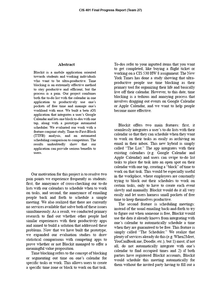 Blockit-Final-Repo | PDF | Databases | Mobile App