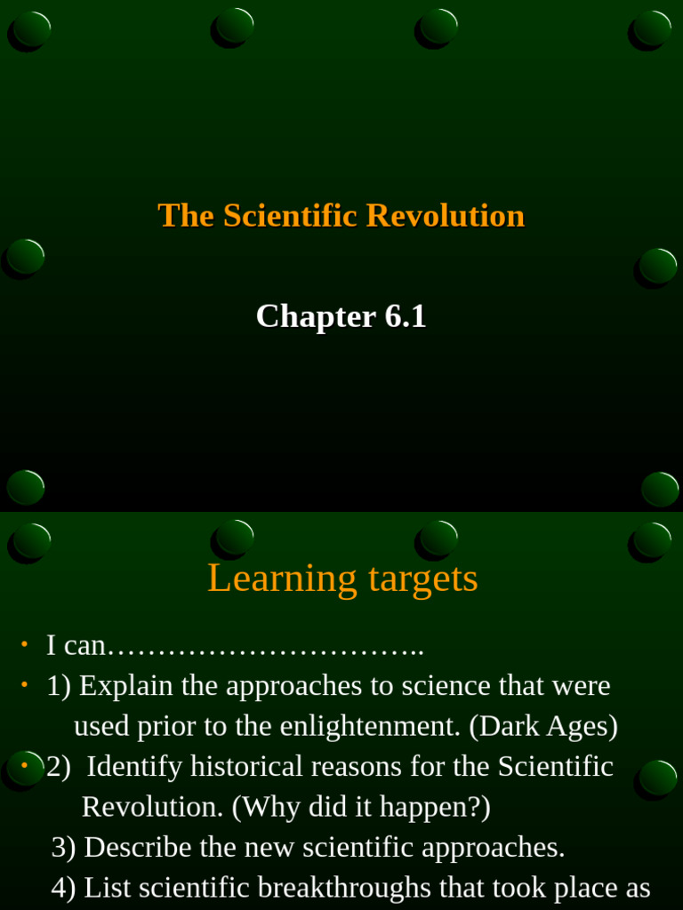 Chapter 6-1 The Scientific Revolution | PDF | Science | Scientific ...