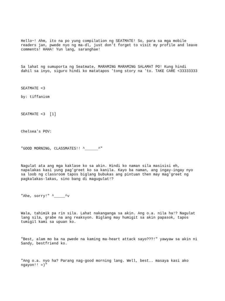 Seatmate | PDF