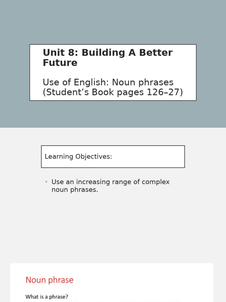 Noun Phrases in English Usage | PDF