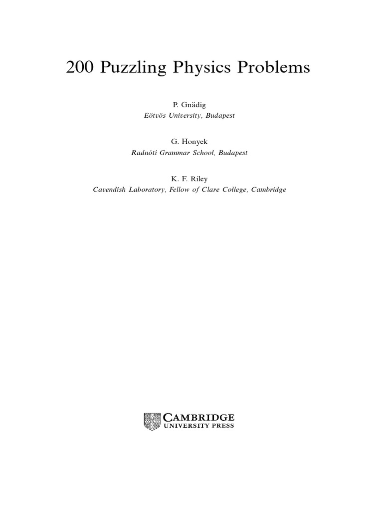 200 Puzzling Problems in Physics | PDF | Sun | Refraction