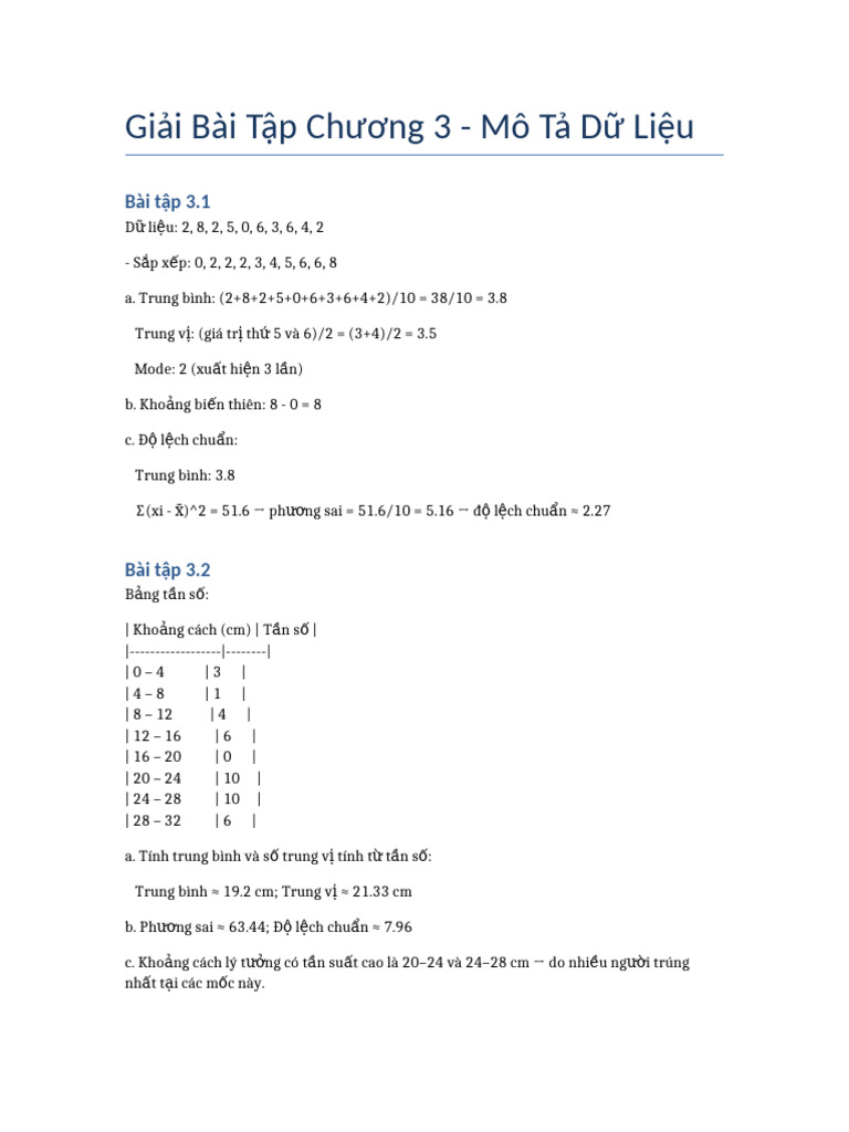 Giai Chi Tiet Bai Tap Chuong 3 | PDF