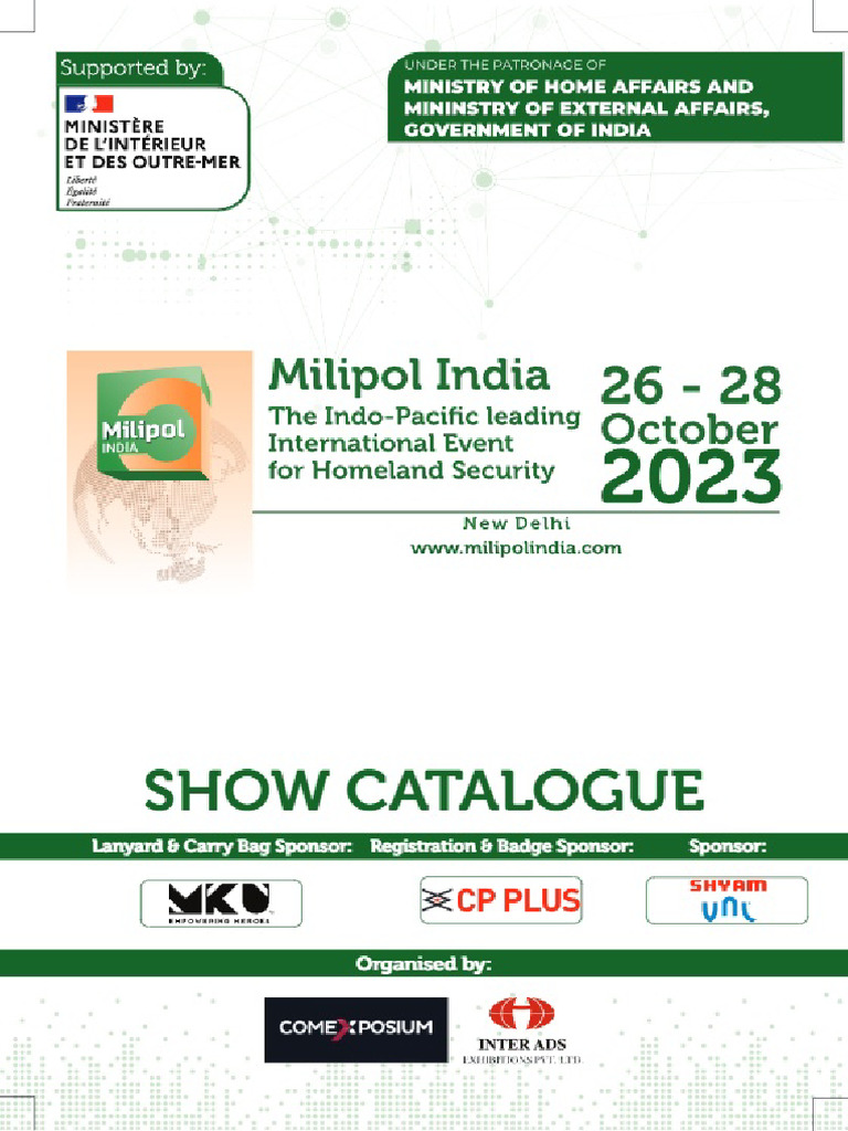 Milipol India 2023 List | PDF
