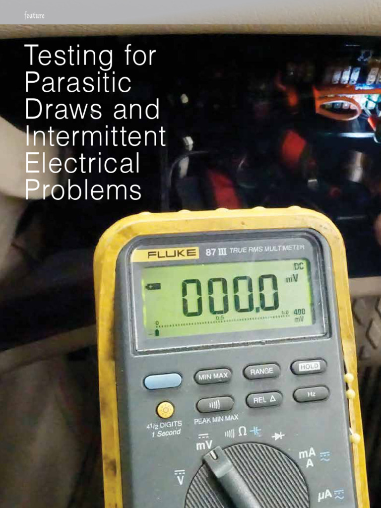 Testing For Parasitic Drass and Intermittent Electrical Problems | PDF ...