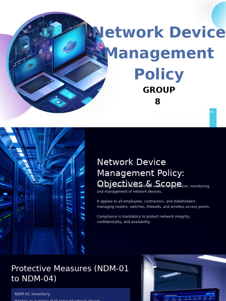Network Device Management Policy Overview | PDF | Computer Network ...