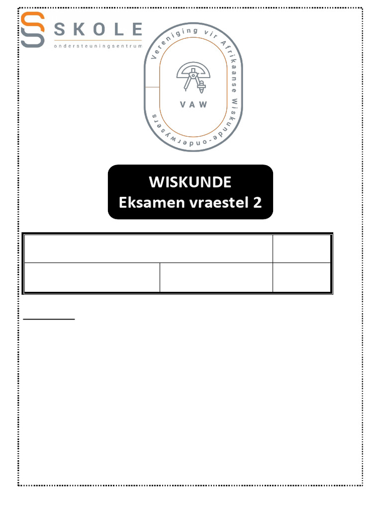 Gr. 11 Wiskunde Vraestel 2 | PDF