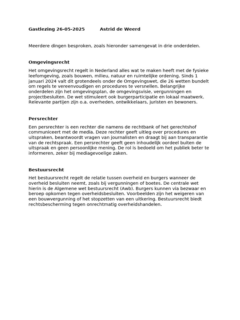 Gastlezing Astrid de Weerd | PDF