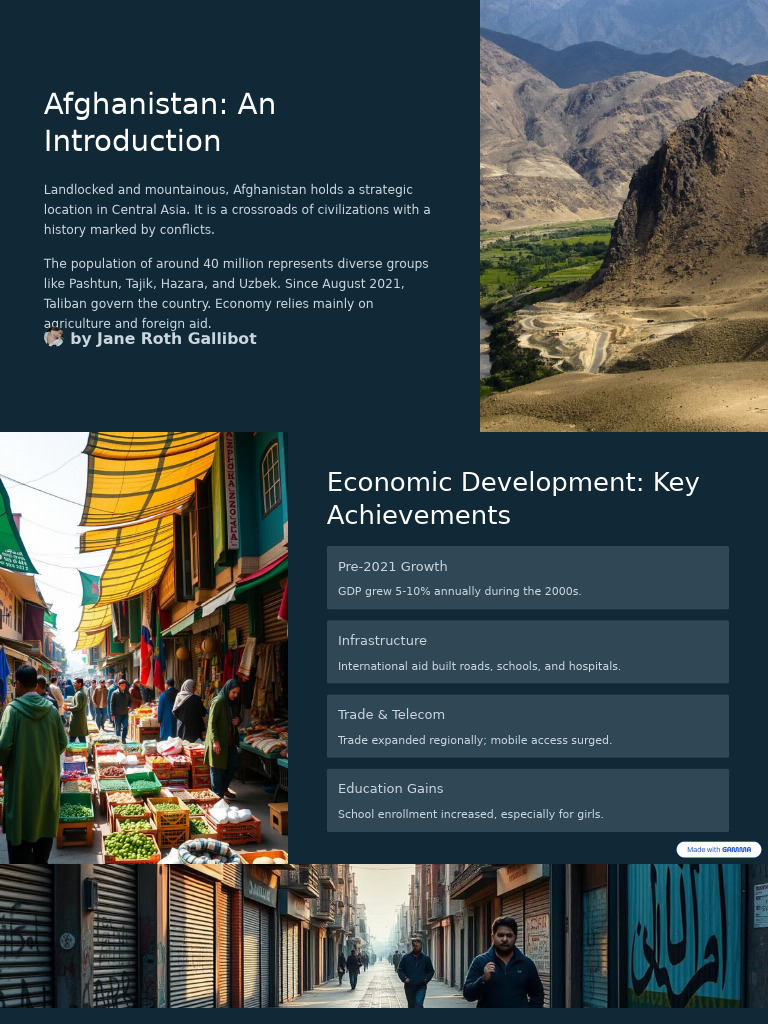 Afghanistan An Introduction | PDF | Afghanistan | Poverty