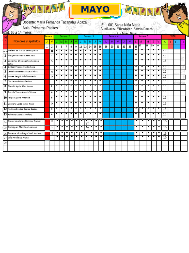 Eli Asistencia Mayo 2025 | PDF