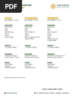 Menu Paket Aroem Resto Bekasi | PDF