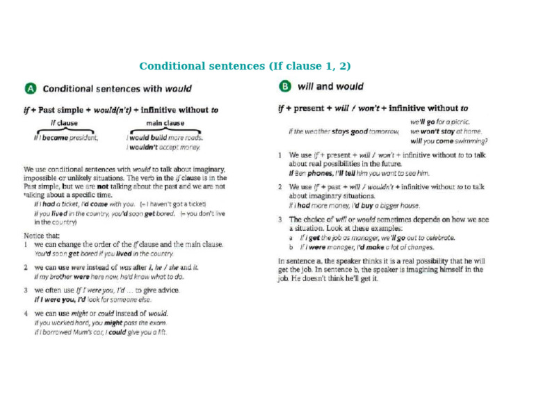 If Clauses 1 2 Theory | PDF