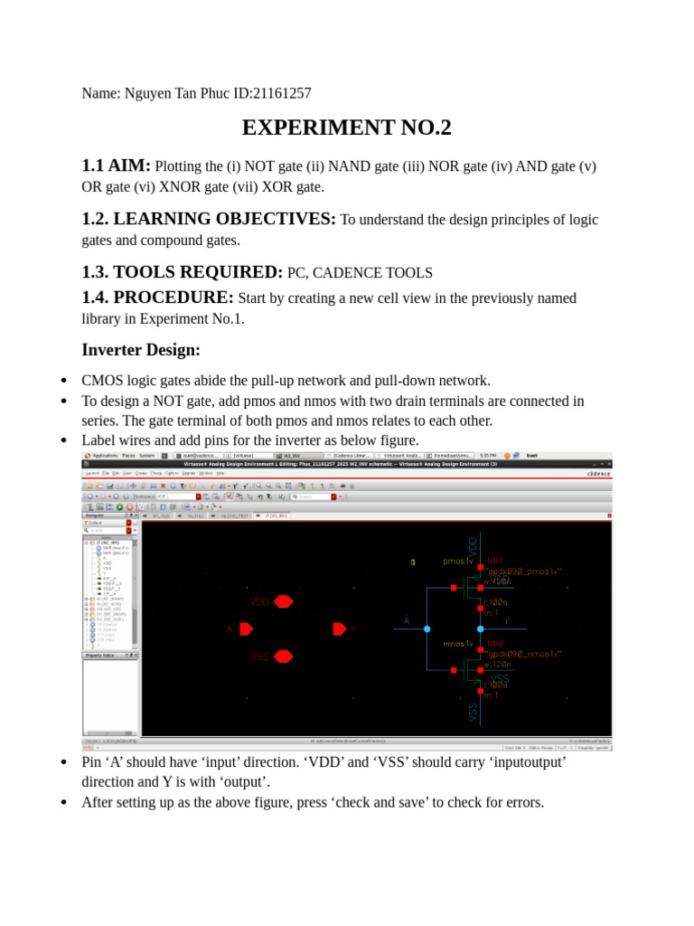 Nguyen Tan Phuc - Week 2 | PDF | Logic Gate | Electronic Engineering