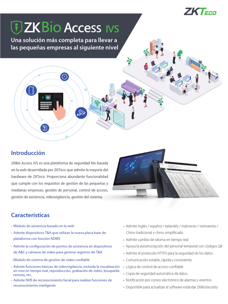 ZK Bio Access Ivs | PDF | Protocolos de internet | Servidor SQL de ...